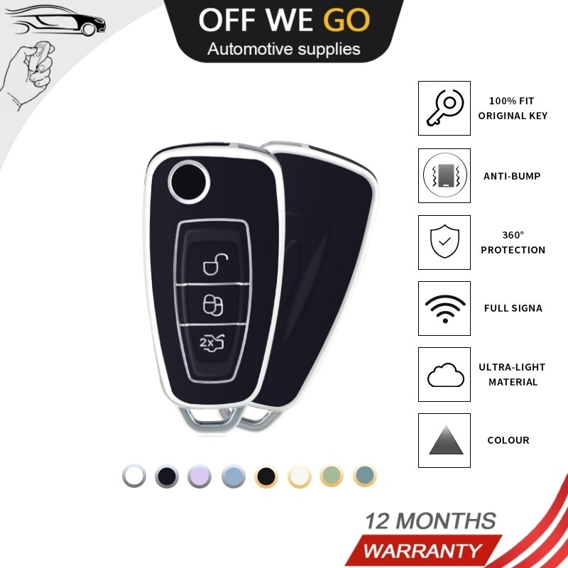 ford folding key remote case ford ranger t6 focus 2012 key cover ...