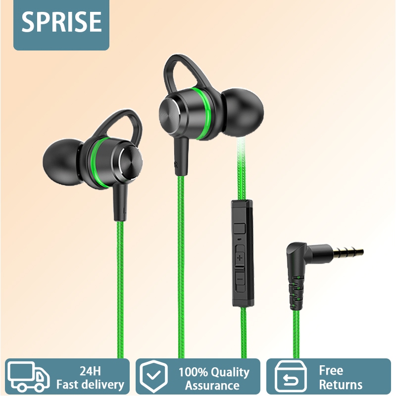 SPRISE G26 In-Ear Wire Control Headphones E-sports Gaming Headset 3.5mm ...