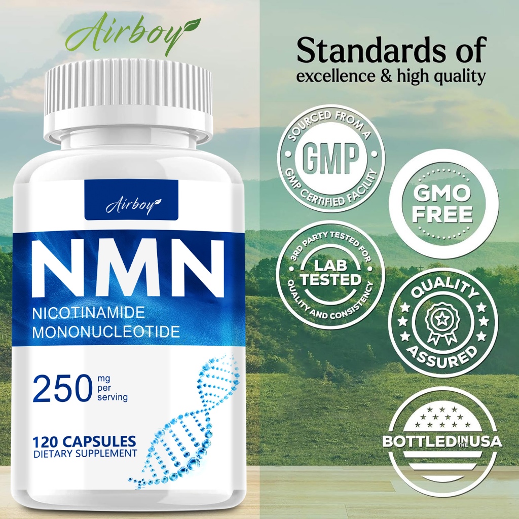 NMN 250mg Capsules (100% Vegan) 30/60/120 Capsules Anti-Aging Beauty Nicotinamide Mononucleotide ...