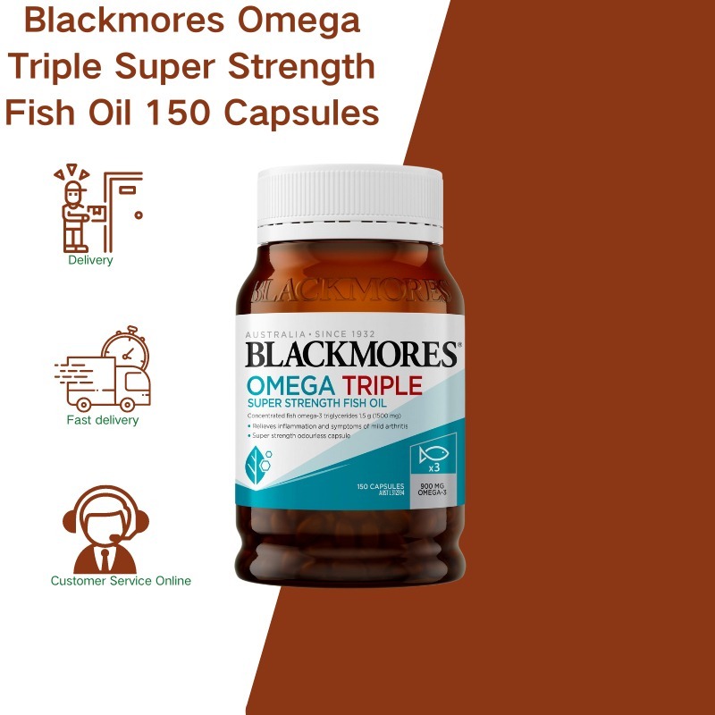 Blackmores Omega Triple Super Strength Fish Oil 150 Capsules | Shopee Malaysia