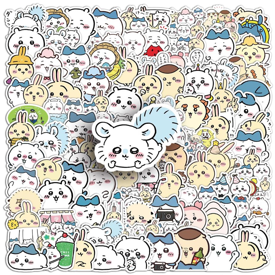 Super Cute 101 Piece Chiikawa Stickers Waterproof DIY For Phones Laptop ...
