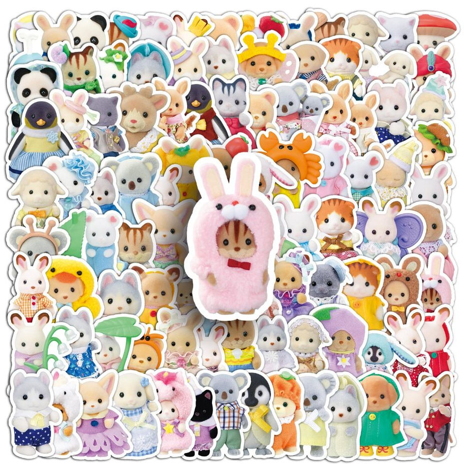 Funny 101 Piece Cute Doll Theme Stickers Waterproof DIY For Phones ...
