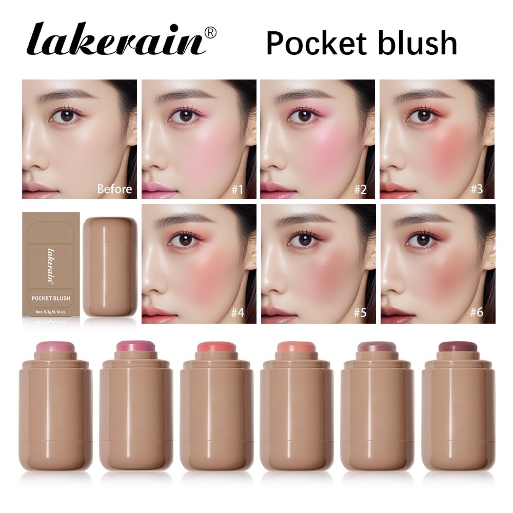 Lakerain Pocket Blush On Lip And Cheek Tint Dual-Purpose Cream Blush ...