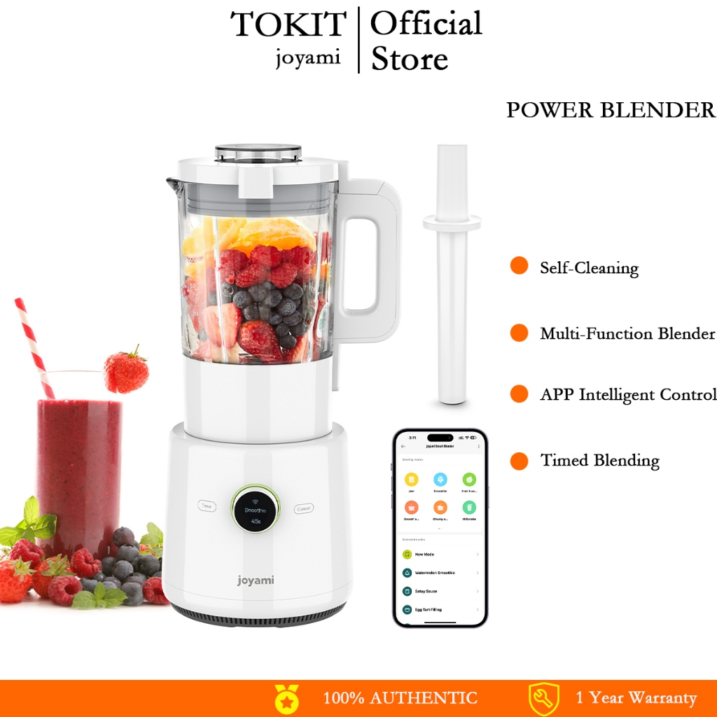 TOKIT JOYAMI Power Blender 1.6L Smart Blender App intelligent control Food Processor Ice Crusher ...