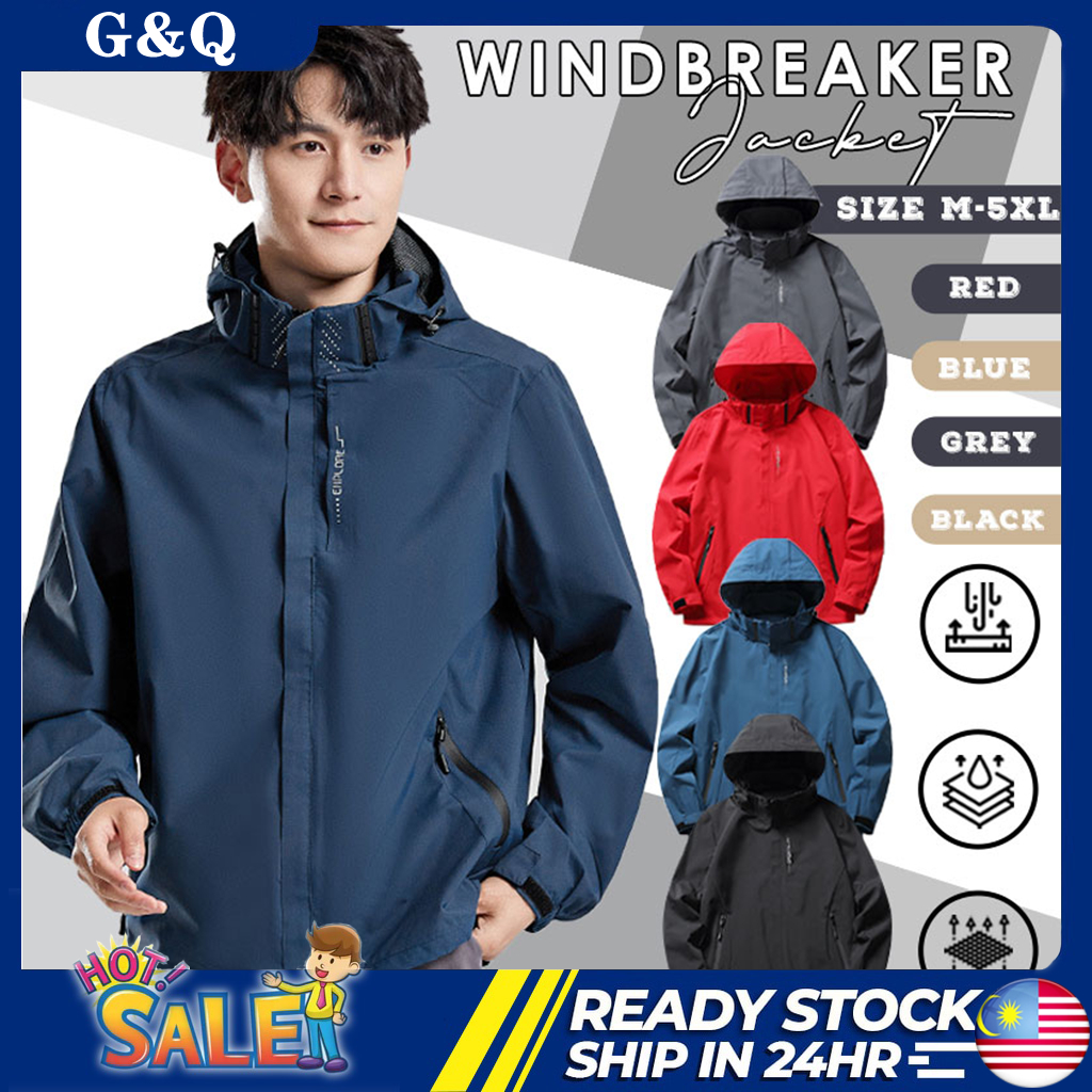 [Can Remove Hood]Outdoor Waterproof Jacket Windbreaker Bomber Windproof ...