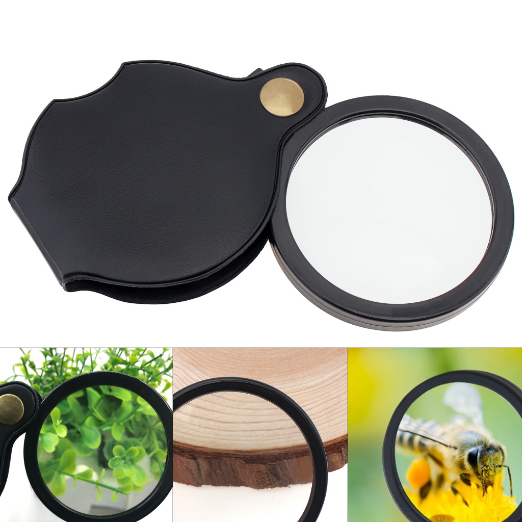 10X Foldable Small Magnifying Glass for Seniors Study / Inspection ...