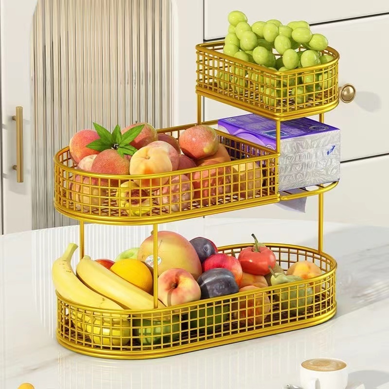 Fruit Fruit Living Room Coffee Table Three-Tier Fruit Plate Snack Fruit ...