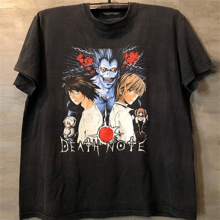 Death Note Manga Printed Tshirt Summer Short Sleeve T-shirt | Shopee ...