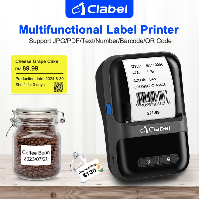 CLABEL 220B MultifunctionLabel Printer Portable Sticker Printer ...
