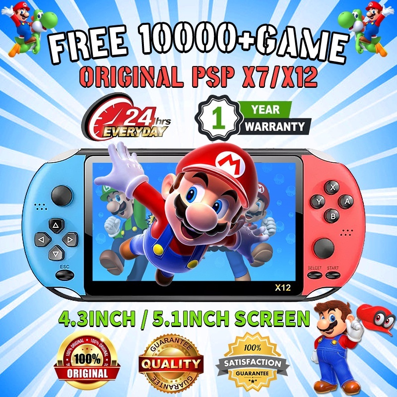 【Local delivery】4.3'' X6 Consoles 8GB Handheld PSP Game Console Player ...