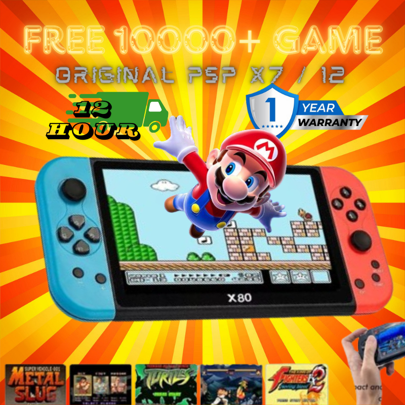 Fast Shipping 】 X6 game console 4.3-inch 8GB handheld PSP game console with 1000 built-in games ...