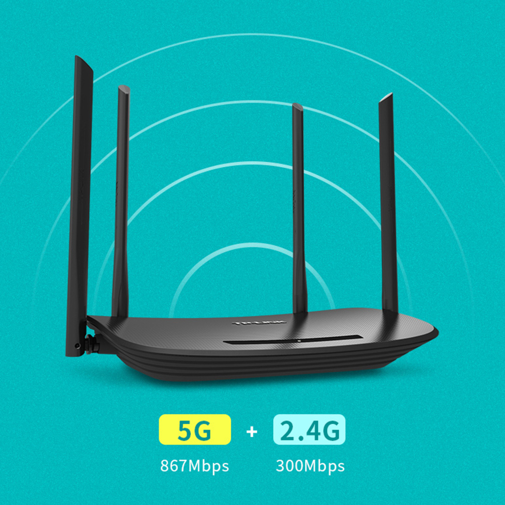 Gigabit Wireless Router 1200Mbps Dual Band 2.4GHz + 5GHz Wireless ...
