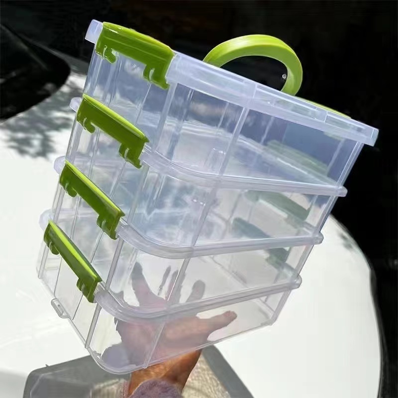Lego Storage Box Multi-Layer Small Particle Building Blocks Compartment ...