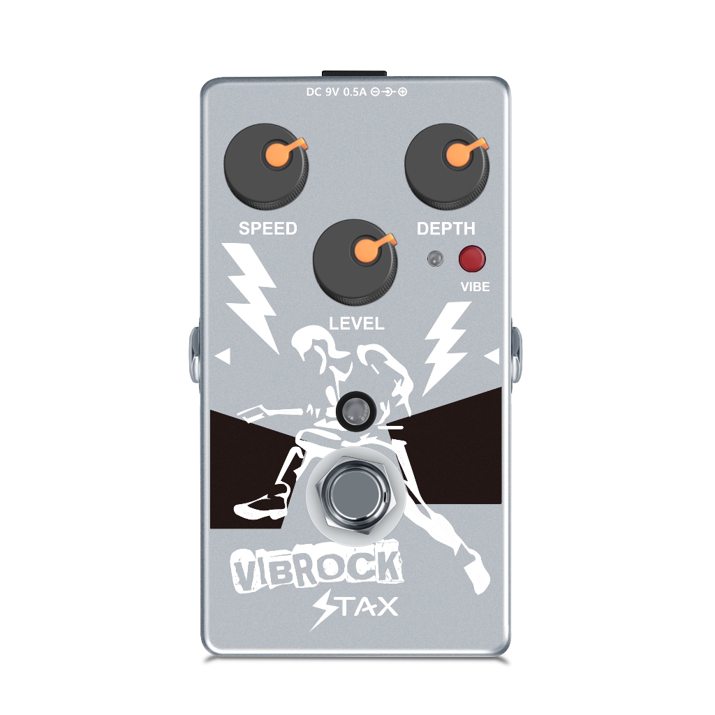 Stax VIBROCK Chorus-Tremolo Monoblock Pedal Full Size Modulation Guitar ...
