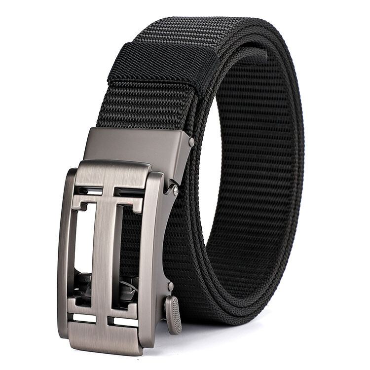Men belt Nylon Belts Metal Buckle 120cm | Shopee Malaysia
