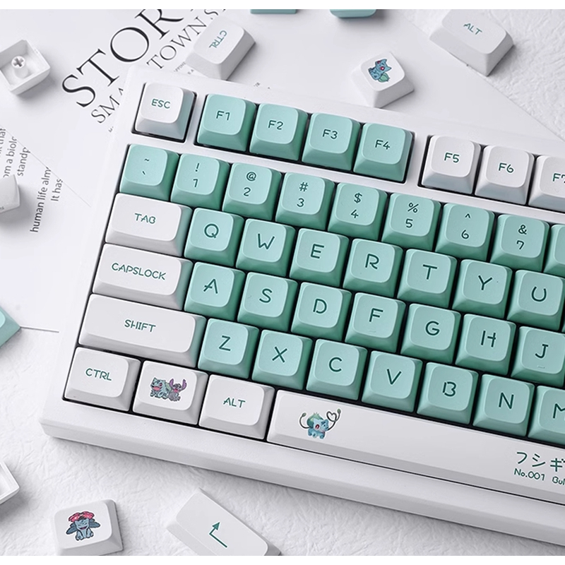【Keycap Only】Pokémon Bulbasaur Keycap 135 Keys XDA Profile PBT ...