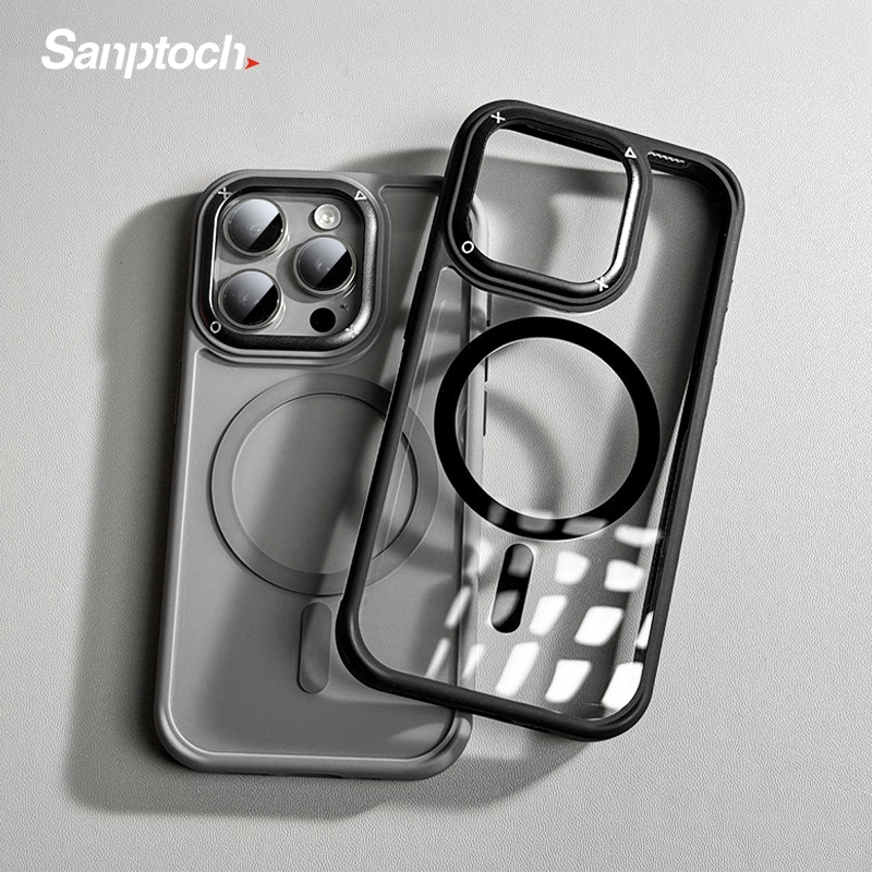 Sanptoch Diamond Clear Magnetic Phone Case For iPhone 16 / 15 / 14 / 13 ...