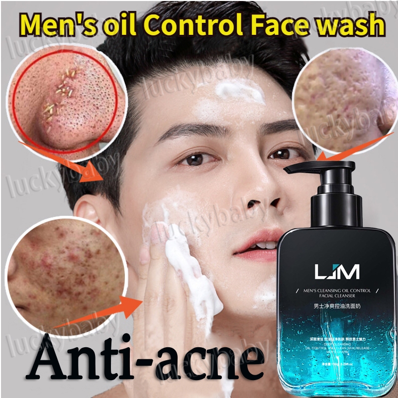 Mens Facial Cleanser Pencuci Muka Lelaki Sabun Muka Jerawat Ubat Oil ...