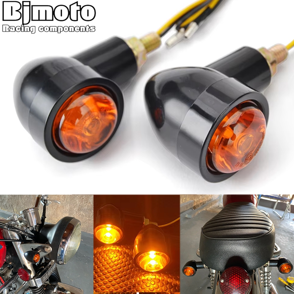 Universal Vintage Classic Motorcycle LED Super bright bulb Turn Signals ...