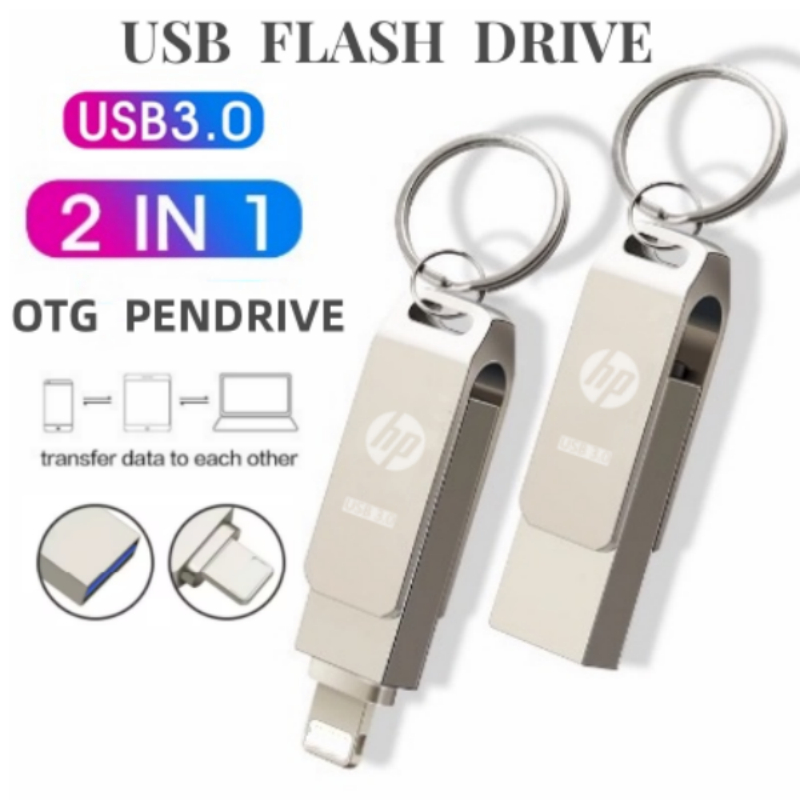 HP Otg Pendrive 1TB Usb Flash Drive 2 in 1 Usb Pendrive For Smart Phone ...