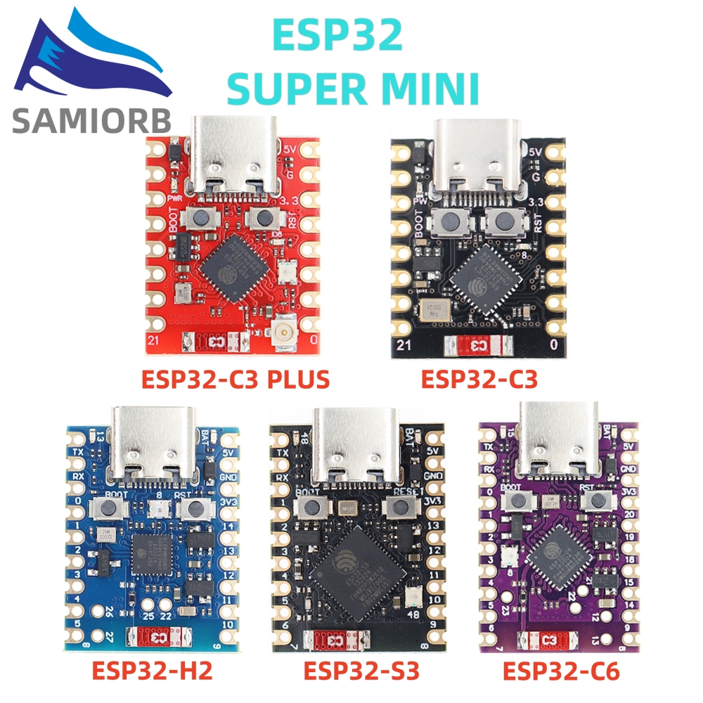 Samirob Esp32 C3 Esp32 S3 Esp32 H2 Esp32 C6 Development Board Esp32 C3 Supermini Wifi Bluetooth 6976