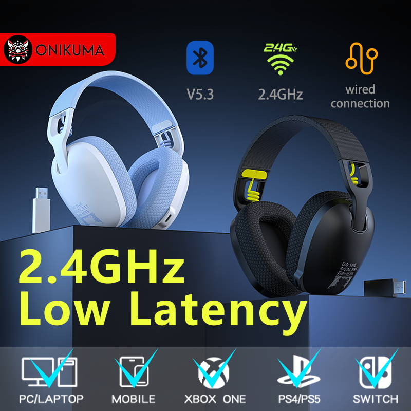 ONIKUMA B2 wireless three mode electronic headset Wireless game headset ...