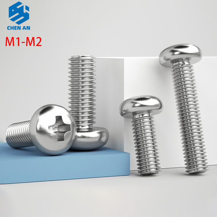 M1 M2 Screw Pan Head Skru Bolt Phillips Cross Pan Head Screw JIS 304 ...