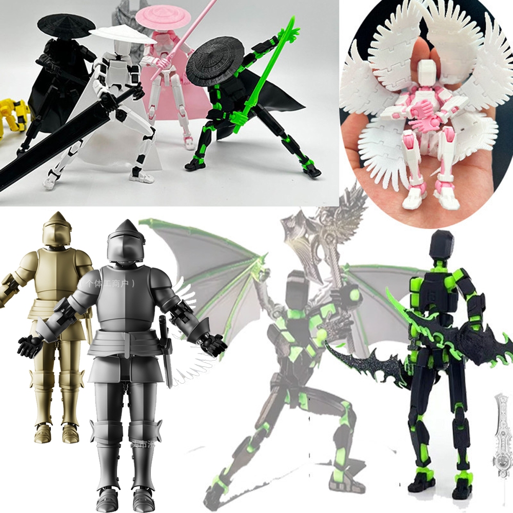 Lucky 13 Action Figure Dummy T13 Multi Jointed 3D Printing Doll DIY ...