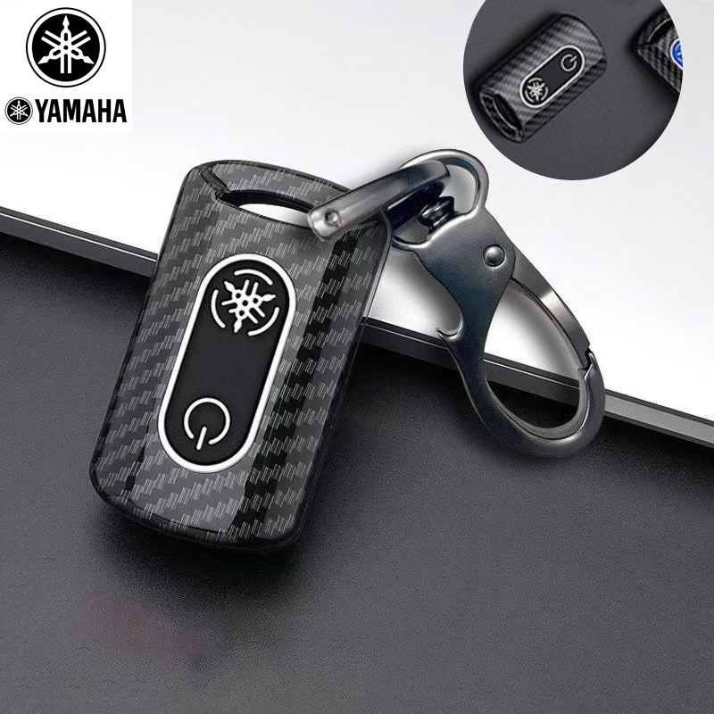Carbon Fiber Car Key Cover For YAMAHA Y16ZR/XMAX/Y16/NVX155/AEROX Key ...