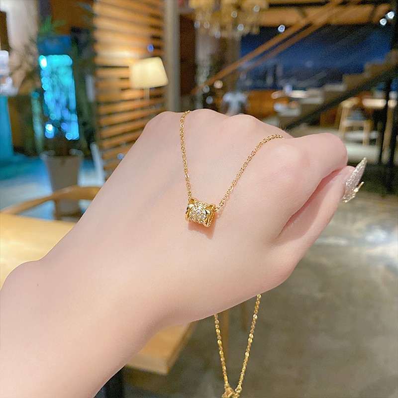 Genuine Gold Plating Titanium Steel Necklace Women Do Not Lose Colour ...