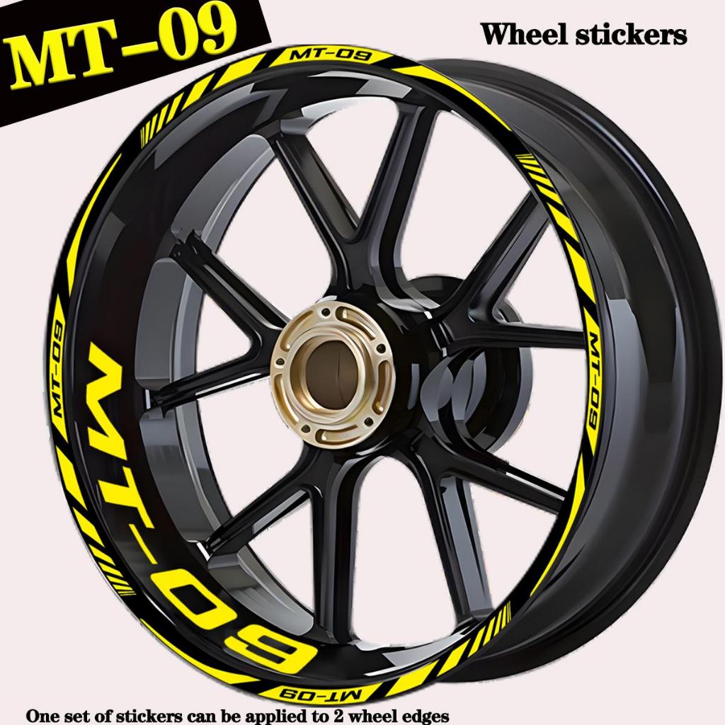 For YAMAHA MT09/MT-09 Wheel Rim Sticker 3M Reflective Waterproof ...