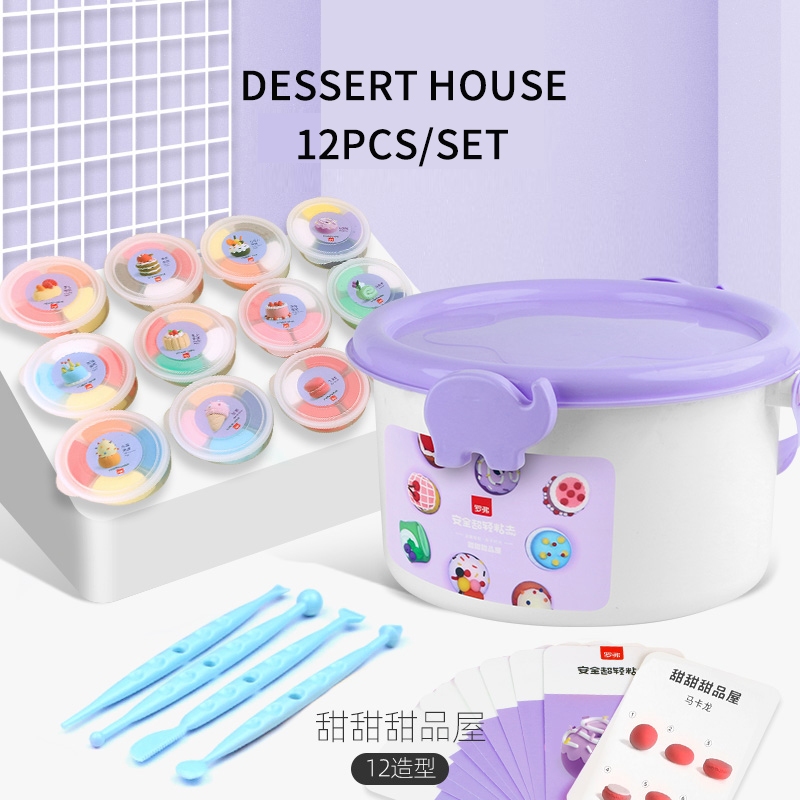 [Ready Stock] 12pcs/set Non-toxic Children's Ultra-Light Clay air dry ...