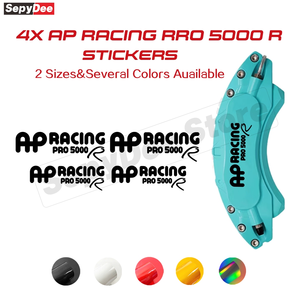 4x AP Racing 5000R Car Brake Caliper Sticker AP9440 9660 Decals ...