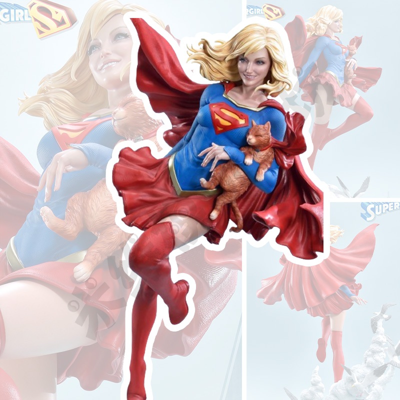 DC Supergirl Scene Base High Precision Realistic GK Figure 3D Printing ...