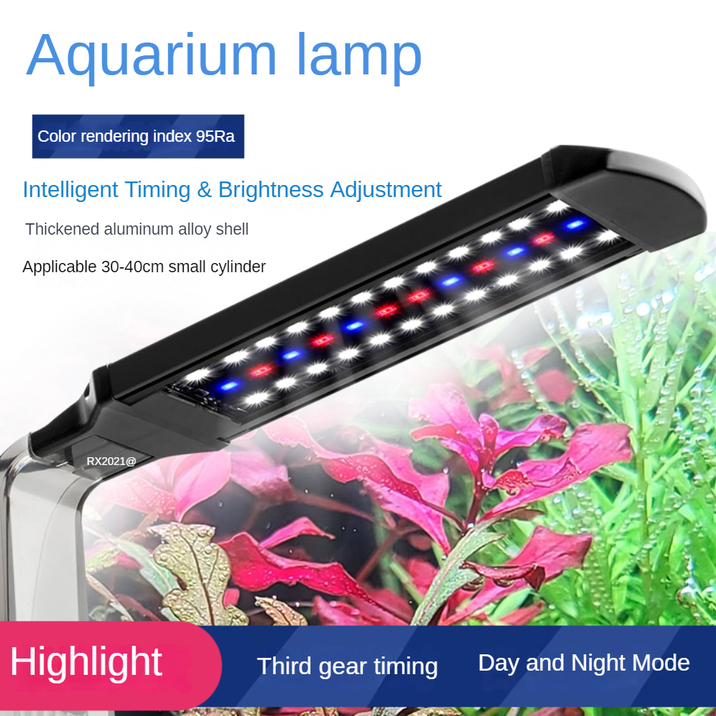 【Free Shiping】Aquatic Lamp Fish Tank Light Full Spectrum LED Aquarium ...
