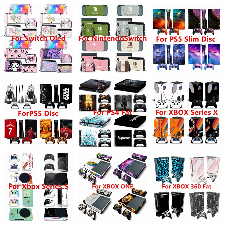 Customizable Pattern Skin Set Vinyl Decal Sticker For Sony PS5 PS5 Slim ...