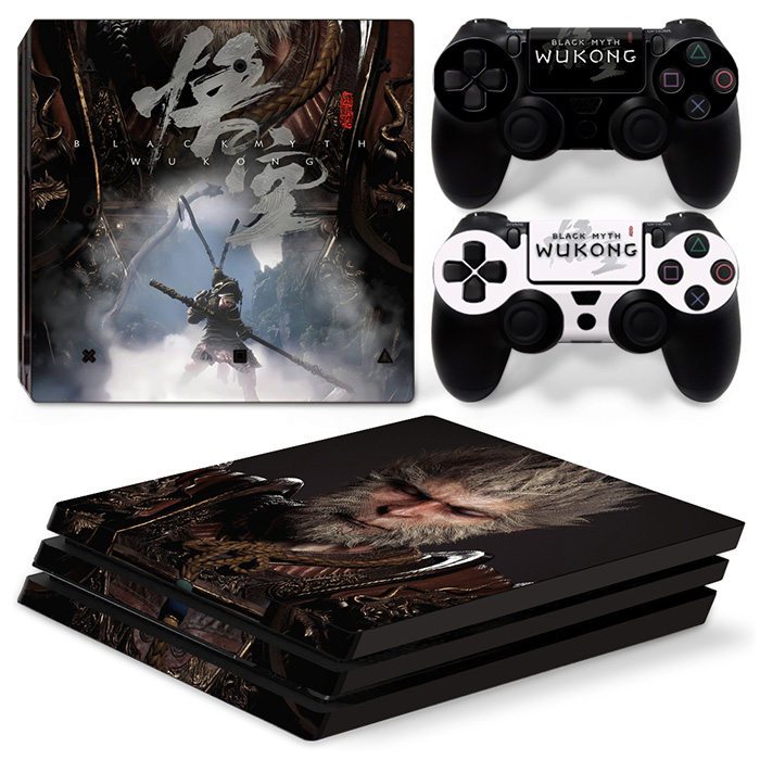 Black Myth: Wukong Pattern PS4 Pro Playstation 4 PRO Console Skin Set ...