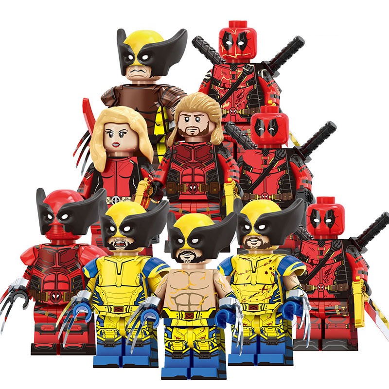 Deadpool Wolverine Minifigures X People Super Heros Person Mini ...