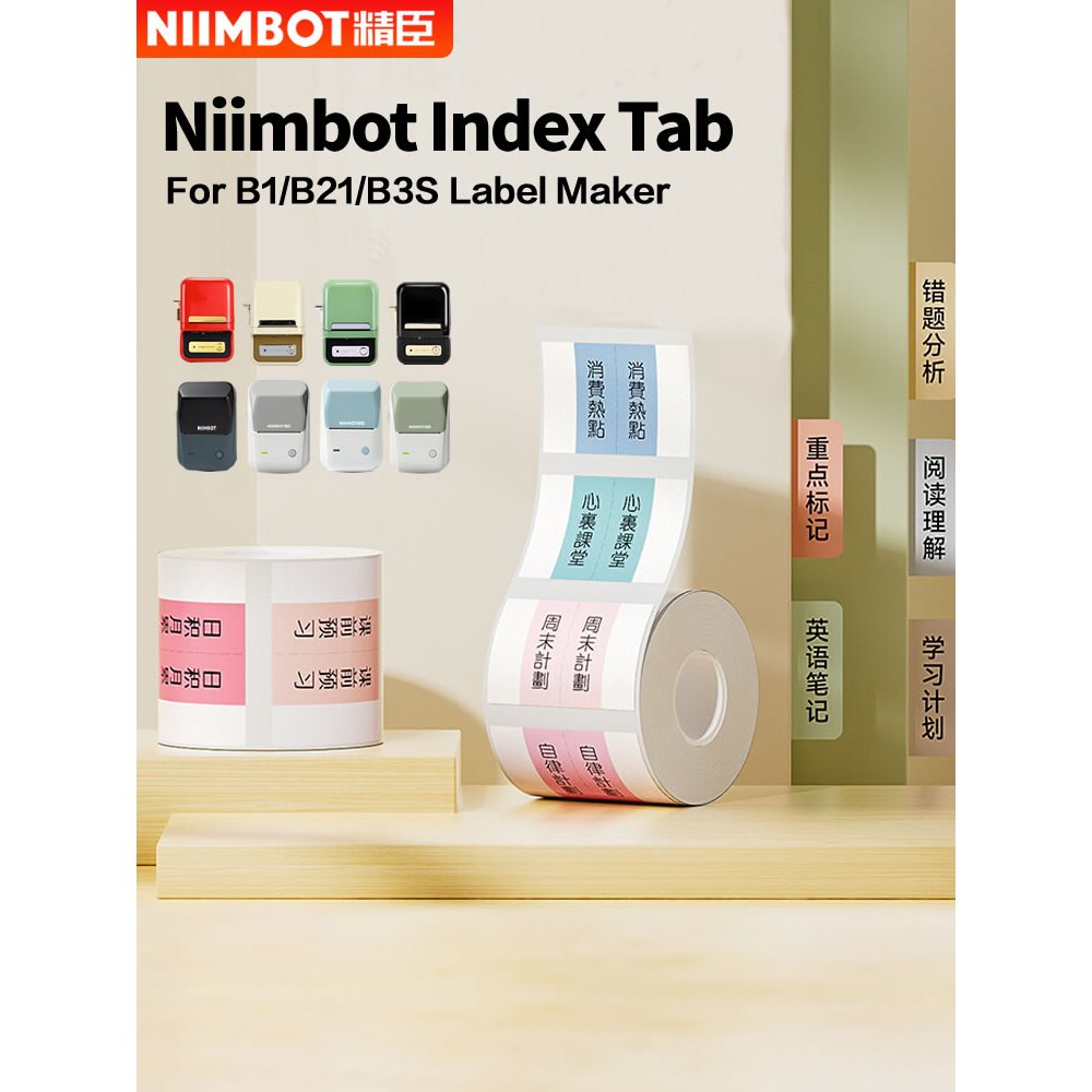 Niimbot Sticky Index Tabs, File Tabs Flags Colored Page Markers Labels ...
