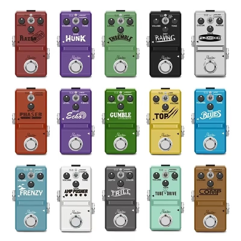 Rowin NANO Guitar Effect Pedals Compressor Flanger Booster Overdrive ...