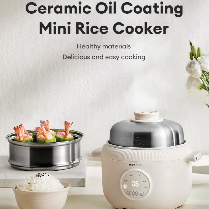 Rice Cooker 1.6L Ceramic Non-stick Rice Cooker Household 1-3 People ...