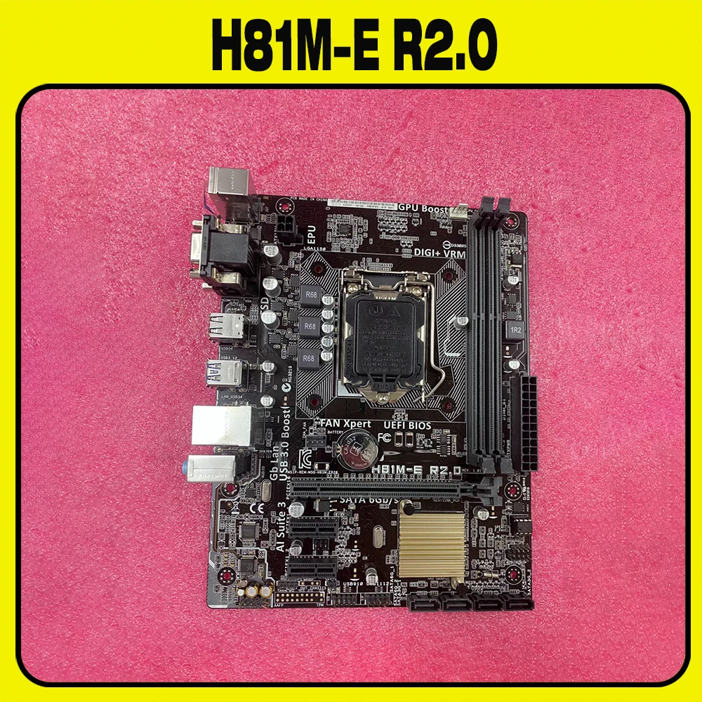 Asus H81M-E R2.0 Desktop Motherboard H81 Socket Lga 1150 I3 I5 I7 Ddr3 16g Micro-atx Uefi Bios ...