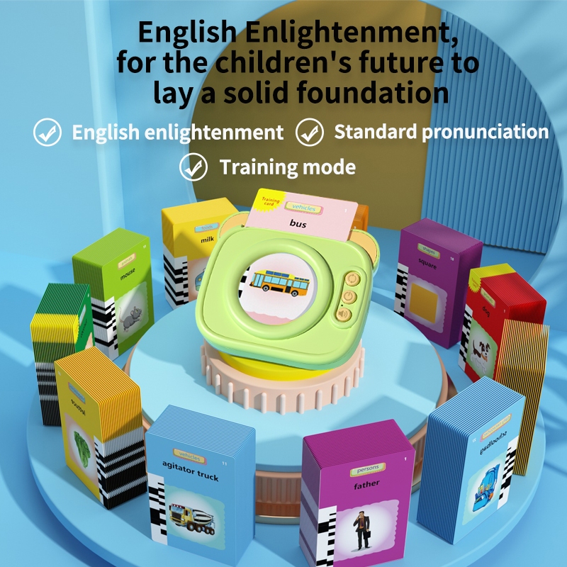 Learning Card Smart English Speaker Machine Educational Card Learning ...