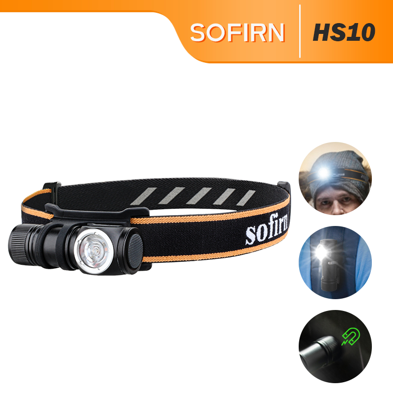 Sofirn HS10 USB C Rechargeable Mini 16340 Headlamp, 1100lm LH351D 90CRI ...