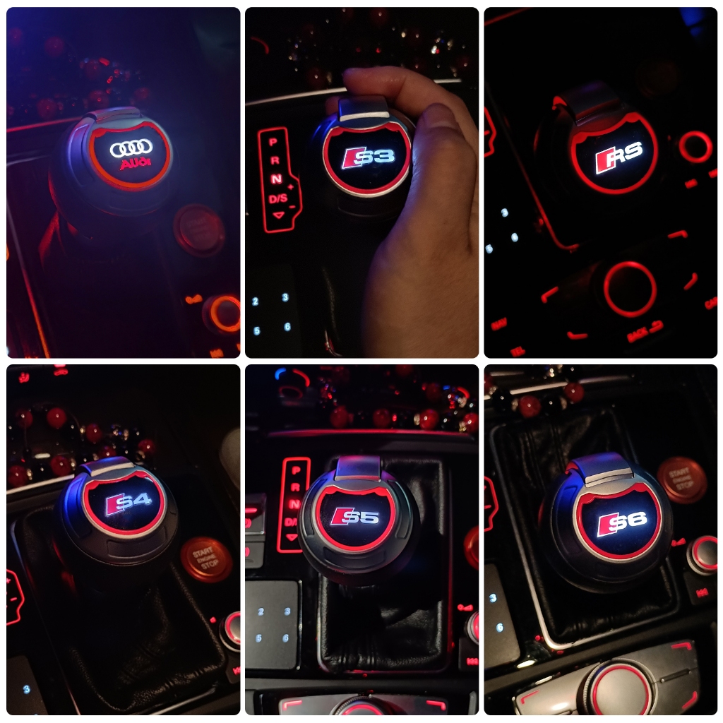 For Audi Gear Shift Knob Carbon Fiber A1 3 6 7 Q3 RSQ3 RS 3 4 5 6 7 SQ ...