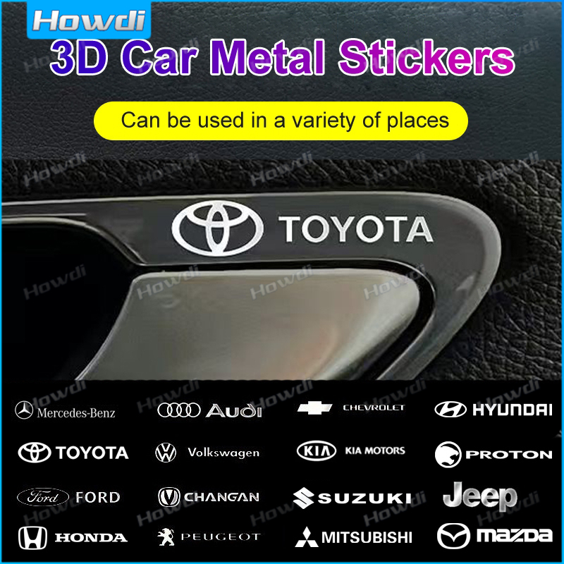 1Pc Car metal car stickers creative car logo decorative stickers ...