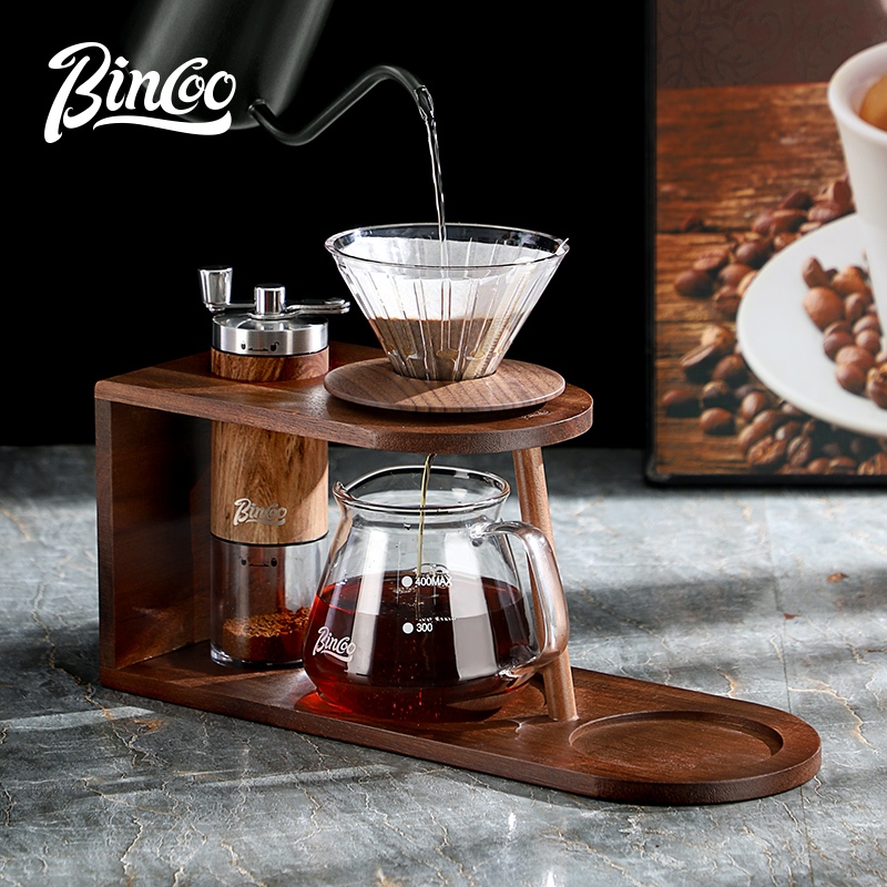 Bincoo Coffee Stand Hand Brewing Storage Wooden Drip Filter Cup ...