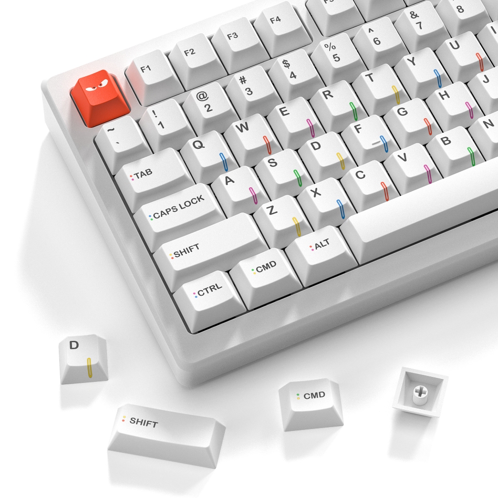 134 Keys Emotion Cartoon Keycaps Set Dye Sub Cherry Profile Key Caps ...