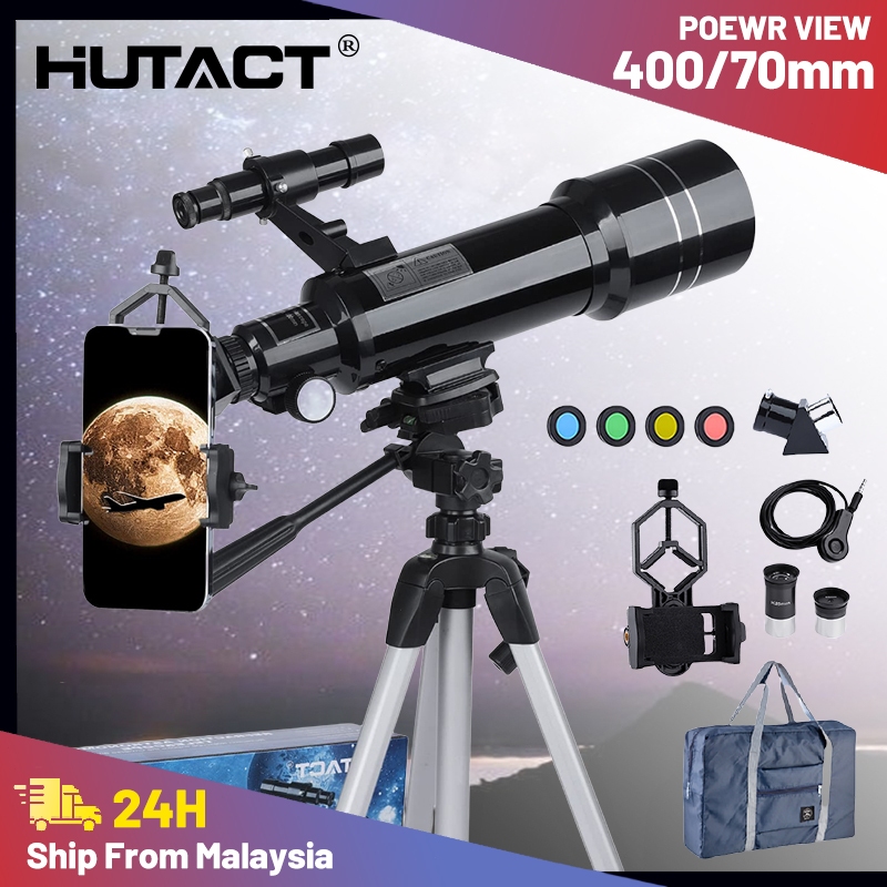 HUTACT Telescope HD 400/70mm Telescope for Kids Adults Refractor ...