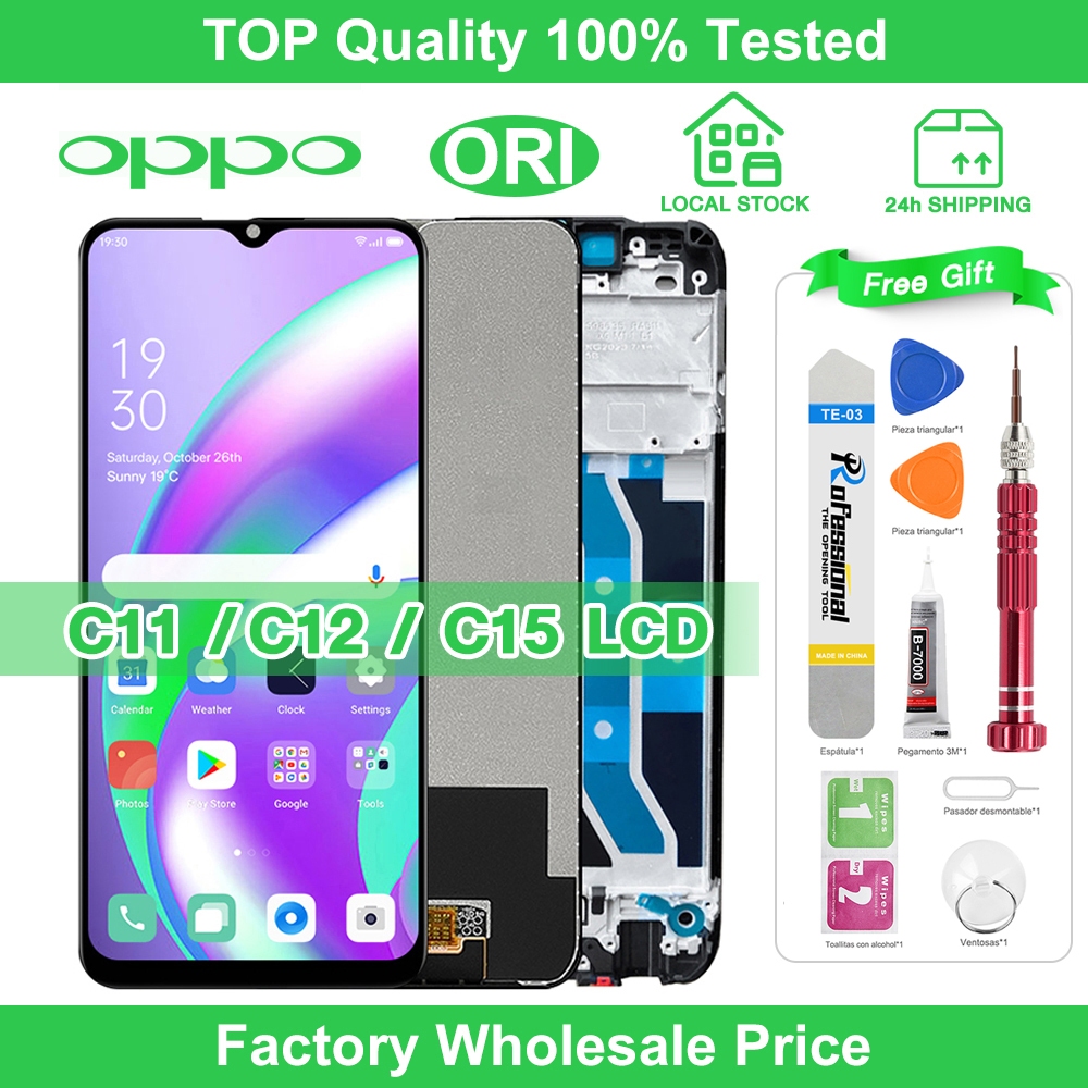 100% Original LCD For Oppo Realme C11 2021 RMX3231/C20 2021 /C21 2021/NARZO 50I Display Touch ...